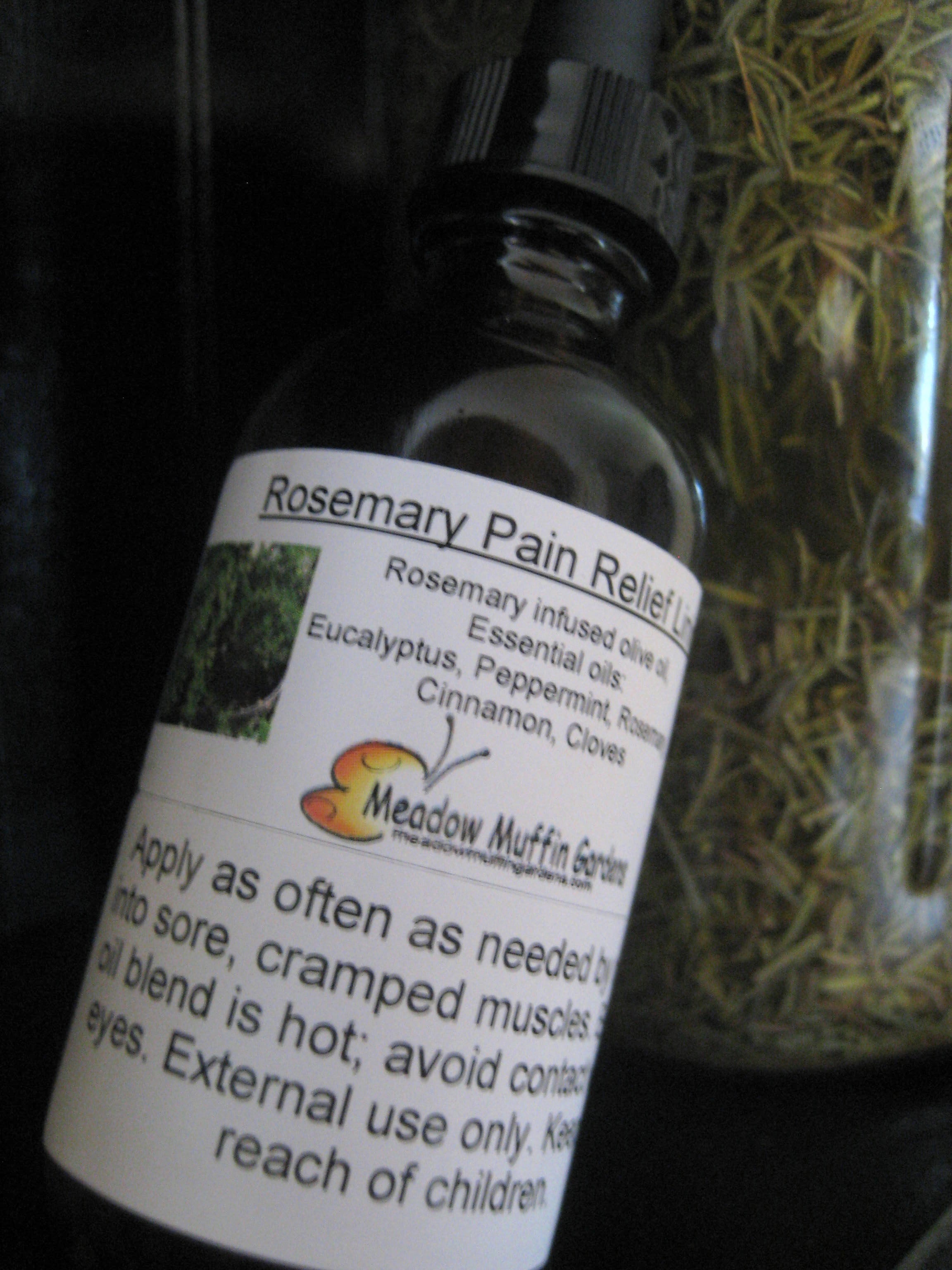 Rosemary Herbal Liniment Massage Oil, Warm-up Rub, Sore Muscles ...
